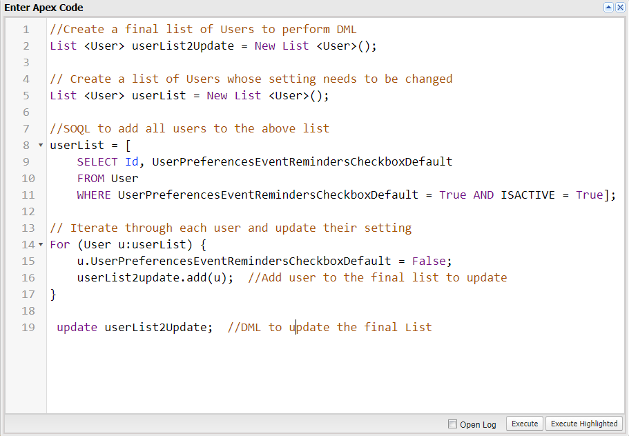 Changing Default Event Reminders is Users Settings For Multiple Users | Taha Syed | Salesforce