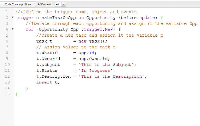 Trigger to create Task when Opportunity is updated - Salesforce Trigger ...